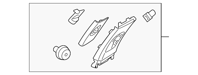 2016-2017 Hyundai Sonata Upper Center Pillar Trim 85830-C1100-TTX | OEM ...