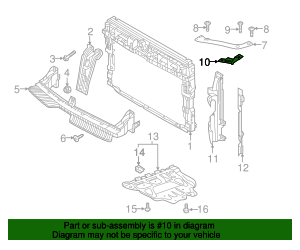 2018-2024 Volkswagen Tiguan Headlamp Bracket 5TA-804-593-A | VW Direct ...