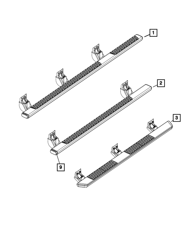 2013-2018 Ram Tubular Side Step Kit, Right - Passenger Side (RH ...