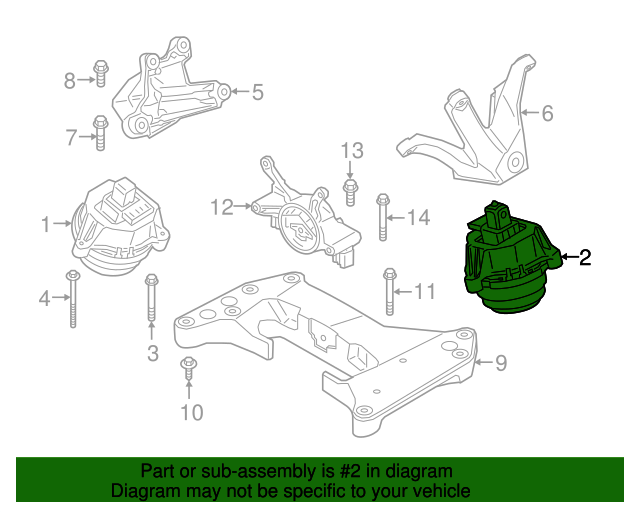 22116860453 - 2016-2019 BMW Front Mount (22-11-6-860-453) | BMW of ...