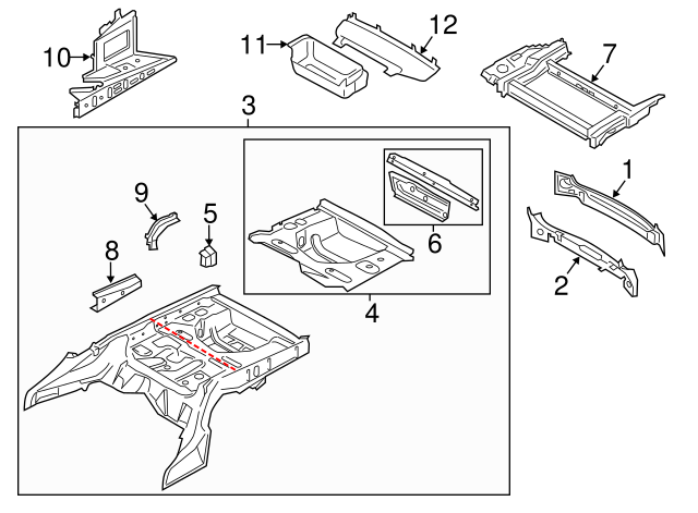 51757200605 - 2010-2017 BMW Shield (51-75-7-200-605) | BMW of South ...