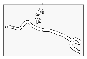 2016-2022 Chevrolet Spark Front Suspension Stabilizer Bar 94532671 GM ...