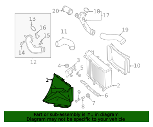 2021-2023 Audi Radiator Support Air Duct 4K8-121-333-K | Audi USA Parts