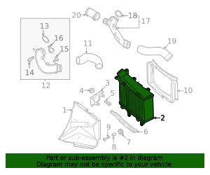 2021-2024 Audi Inter-Cooler 4K0-145-805-P | TascaParts.com