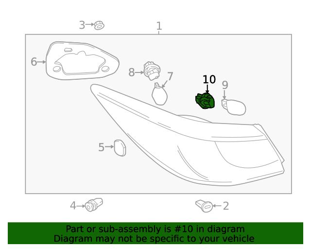 90118-WB015 - Signal Lamp Bulb Socket 2016-2020 Toyota | Ourisman ...