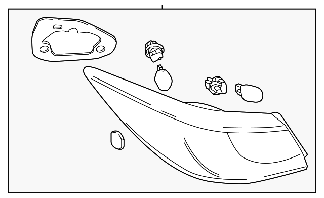 2016-2020 Toyota Tail Lamp Assembly 81560-WB004 | Sparks Parts