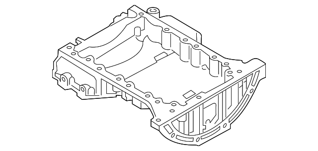 Genuine Oil Pan for 2015-2016 Hyundai Genesis | Part# 21520-3CKB0 ...