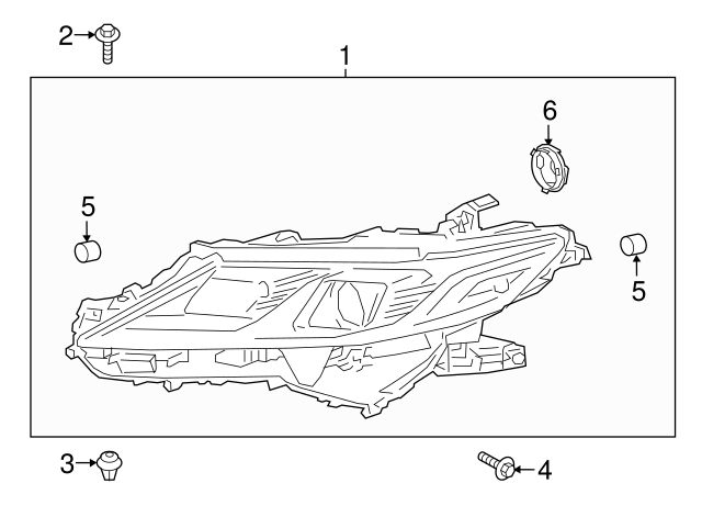 90075-15505 - Headlamp Assembly Cap - 2012-2024 Toyota | OEM Genuine ...