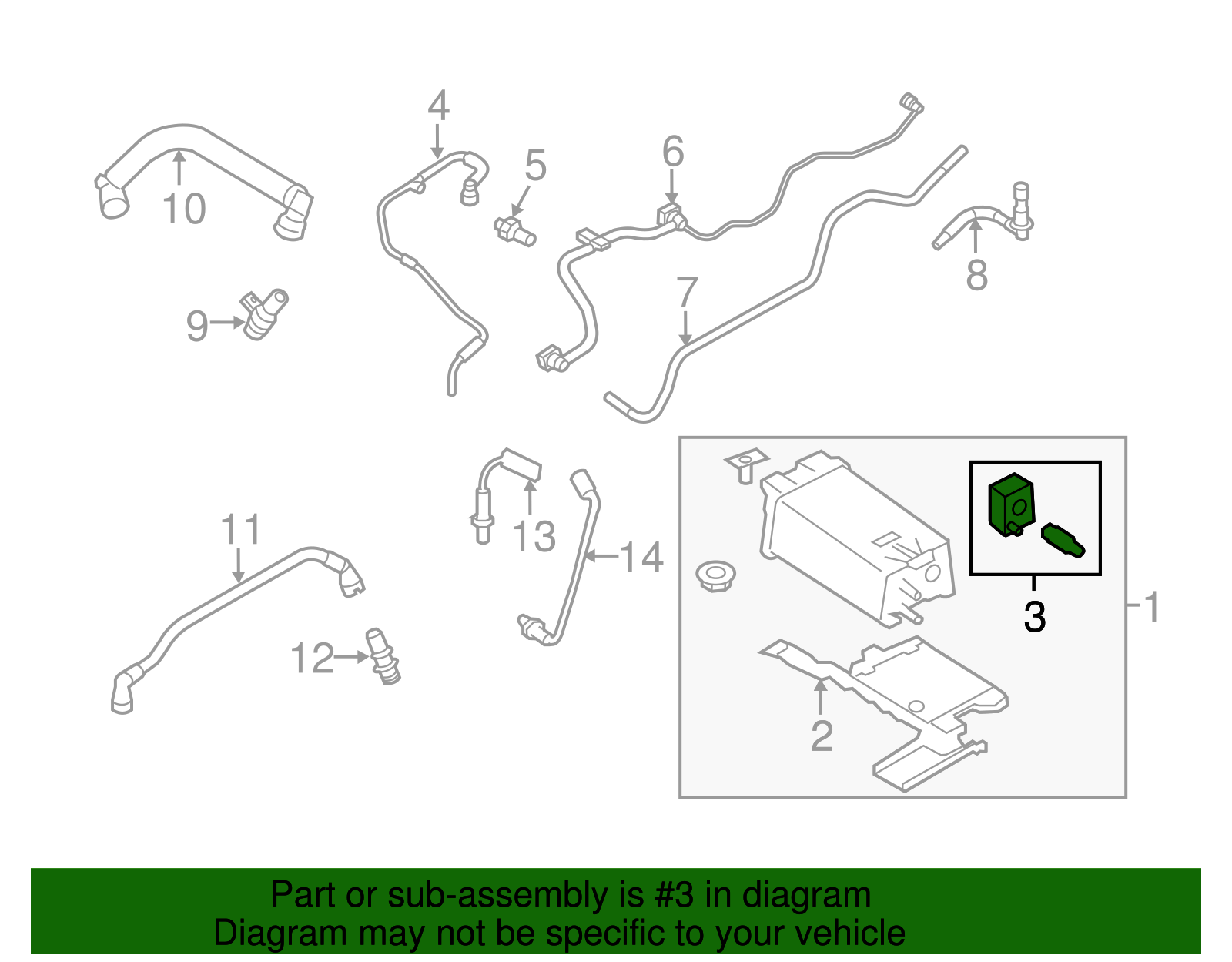 2013-2024 Ford Vapor Canister Purge Solenoid CU5Z-9F945-A | Ford OEM ...