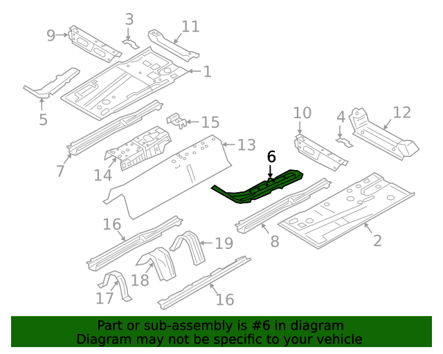 BDTS-54-60YA - Floor Reinforced - 2019-2024 Mazda | Mazda OEM Parts Outlet