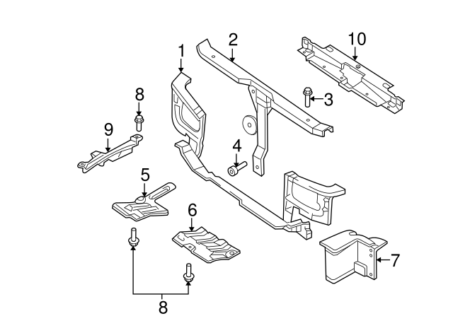 2001-2006 Hyundai Elantra Under Cover 29110-2D000 | OEM Parts Online