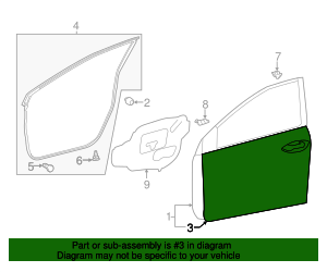 Toyota OEM Outer Panel Part# 67111-02220 | OEM Vehicle Parts