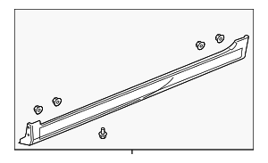 2014-2016 Chevrolet Spark EV Primed Driver Side Rocker Panel Molding ...