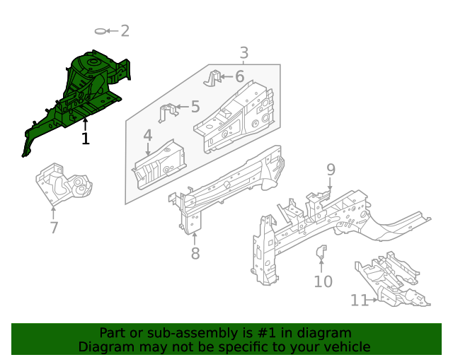 2021-2023 Nissan Rogue Apron Assembly 64120-6RA0A | Nissan Parts Plus