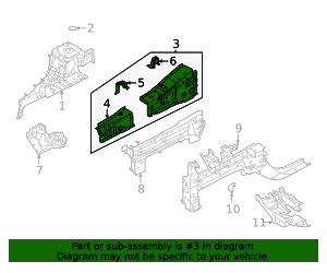 2021 Nissan Rogue Apron Reinforced F4180-6RRMA | QuirkParts