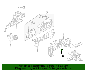 2021 Nissan Rogue Side Support F2521-6RRMA | OEM Parts Online