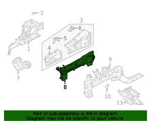 2021 Nissan Rogue Closing Plate G5131-6RRMA | TascaParts.com