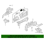 2021 Nissan Rogue Rear Bracket F41E3-6RRMA | TascaParts.com