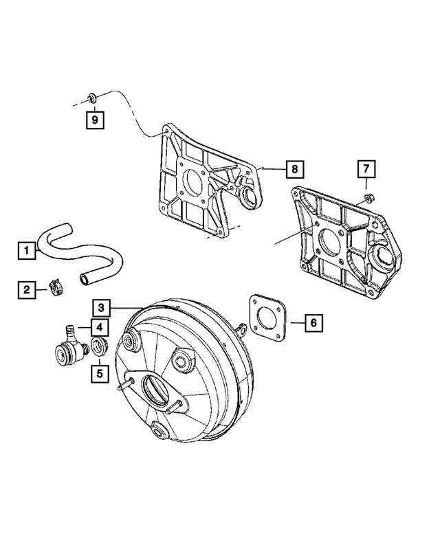 2011-2012 Jeep Wrangler Power Brake Booster 68068521AC | Mopar eStore