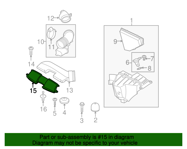 Genuine BMW 13-71-7-541-738 | Inlet Duct | FREE Shipping on Most Orders ...