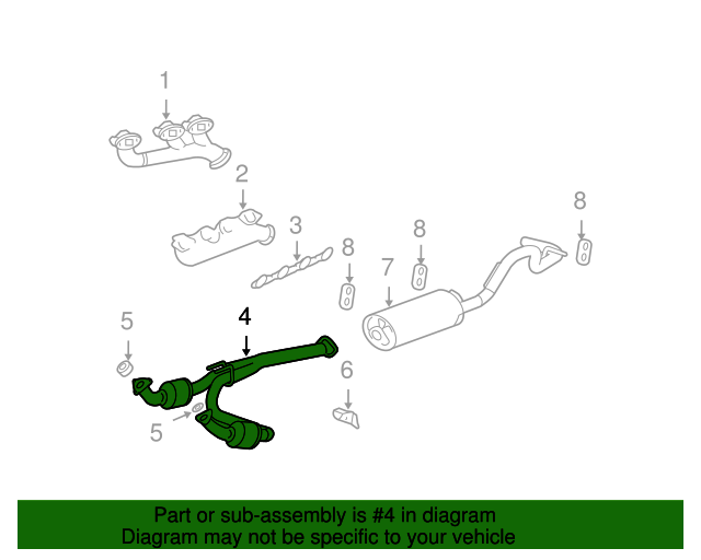 20953446 - 3-Way Catalytic Converter with Pipes, Flanges, Bushings ...