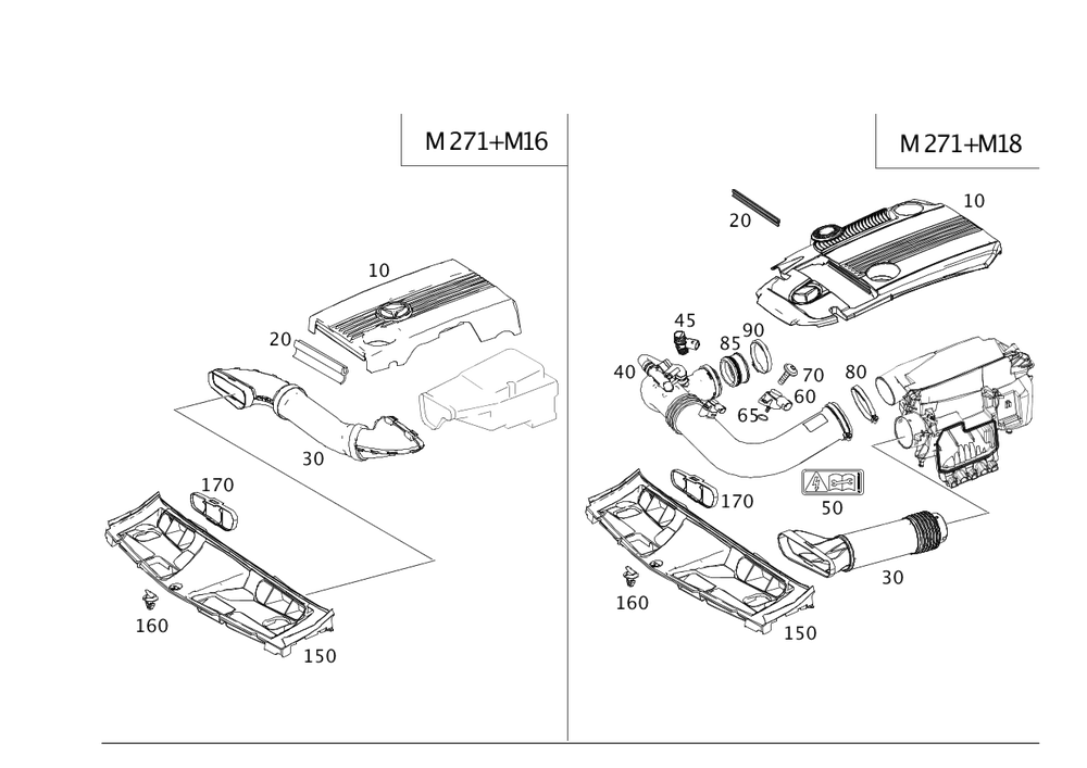 271-090-16-29 - 2012-2014 Mercedes-Benz C250 - Intake Manifold | World ...
