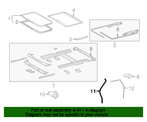 2007-2022 Toyota Sunroof Drain Hose 63249-0C081 | AutoNationParts.com