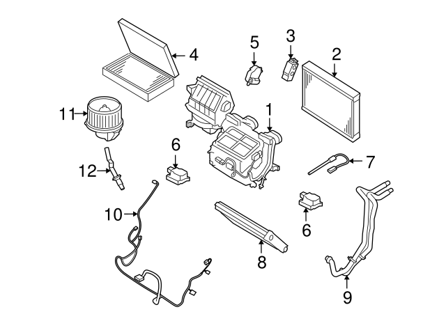 2005-2009 Land Rover Heater Core LR017030 | JaguarParts.com