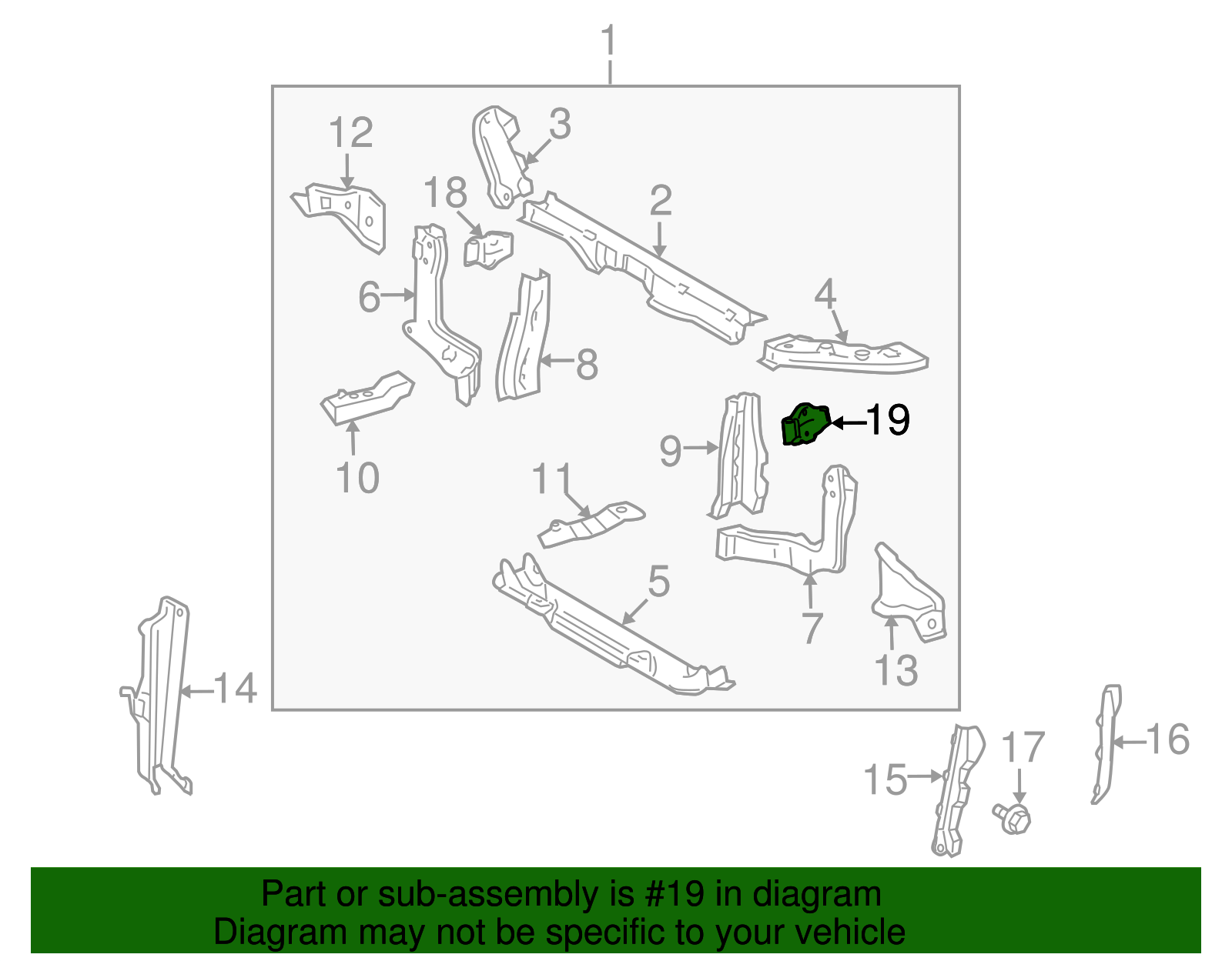 53288-48010 - High-Quality Radiator Support Air Deflector for 2004-2007 ...