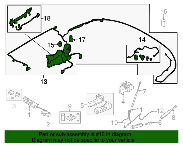 54347421656 - 2015-2021 BMW Harness (54-34-7-421-656) | BMW of South ...