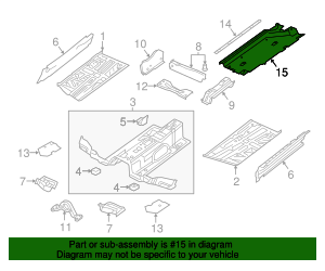 8U0-825-207 - Floor Pan Splash Shield 2015-2018 Audi | AutoNation Parts