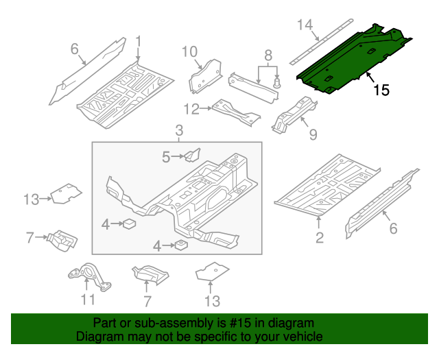 2015-2018 Audi Under-Body Shield 8U0-825-207 | OEM Parts Online