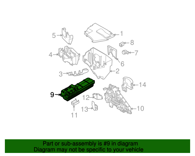 61-14-6-932-452 - Fuse Box - 2004-2010 BMW | BMWPartsHub