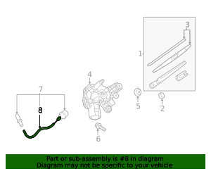 28937-70J20 - Washer Hose Connector 2021-2024 Nissan | Nissan Parts ...