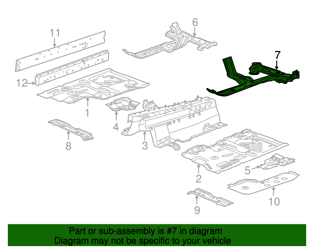 2016-2019 Chevrolet Camaro Upper Cross-Member 23326400 | GMPartsDirect.com