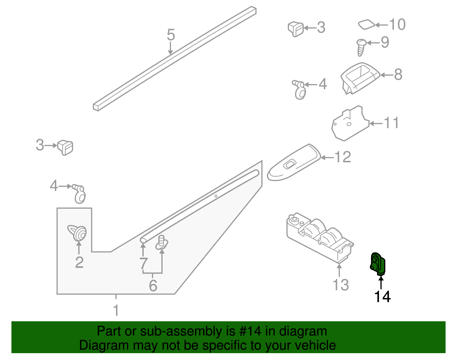 8608A220 - Door Jamb Switch 2002-2024 Mitsubishi | Mitsubishi Direct Parts