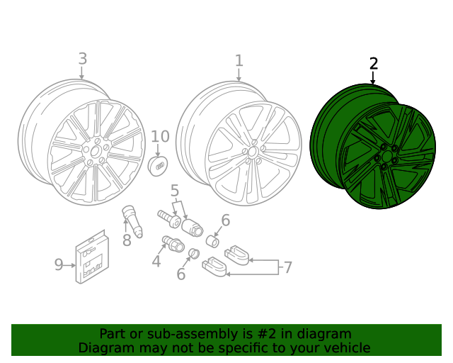 4M0-601-025-BQ - Wheel, Alloy 2020-2024 Audi | Audi OEM Parts