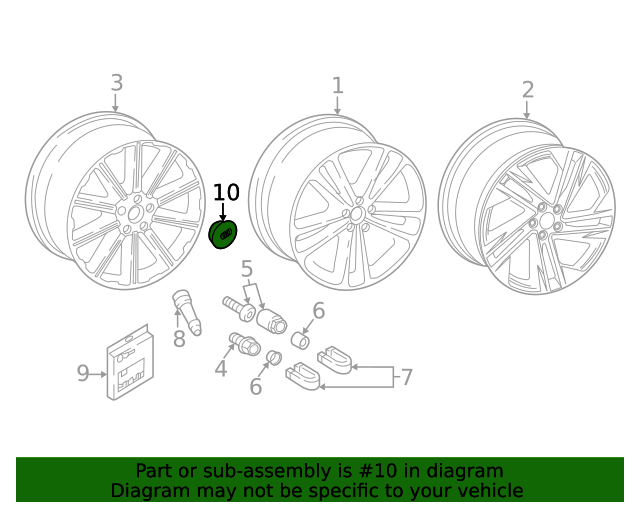 2017-2023 Audi Center Cap 8W0-601-170 | OEM Parts Online