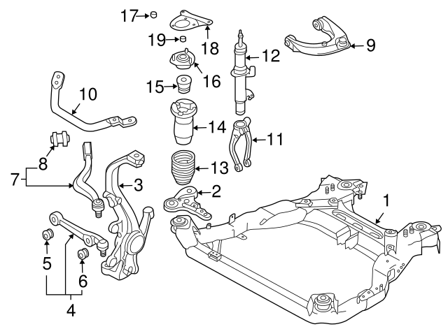 2003-2008 Mazda 6 OEM NEW 2003-2008 Mazda 6 Ft Damper Lower Control Arm ...