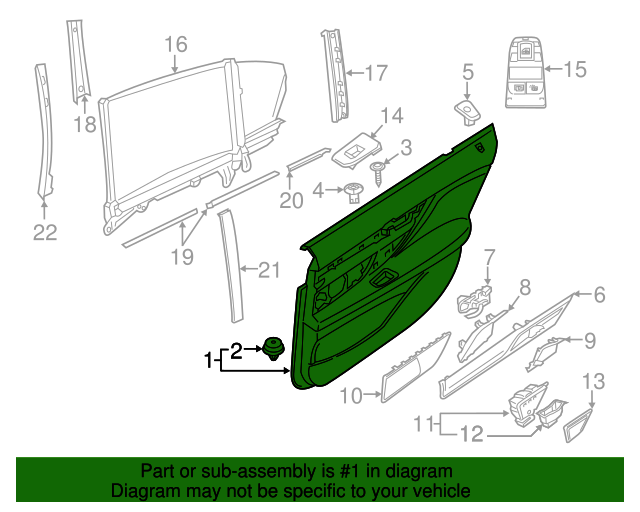 51-42-7-448-414 - Door Trim Panel - 2016-2022 BMW | BMW Parts Exchange
