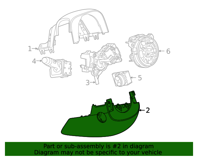 2021-2023 GM Lower Column Cover 85556994 | GMPartsDirect.com