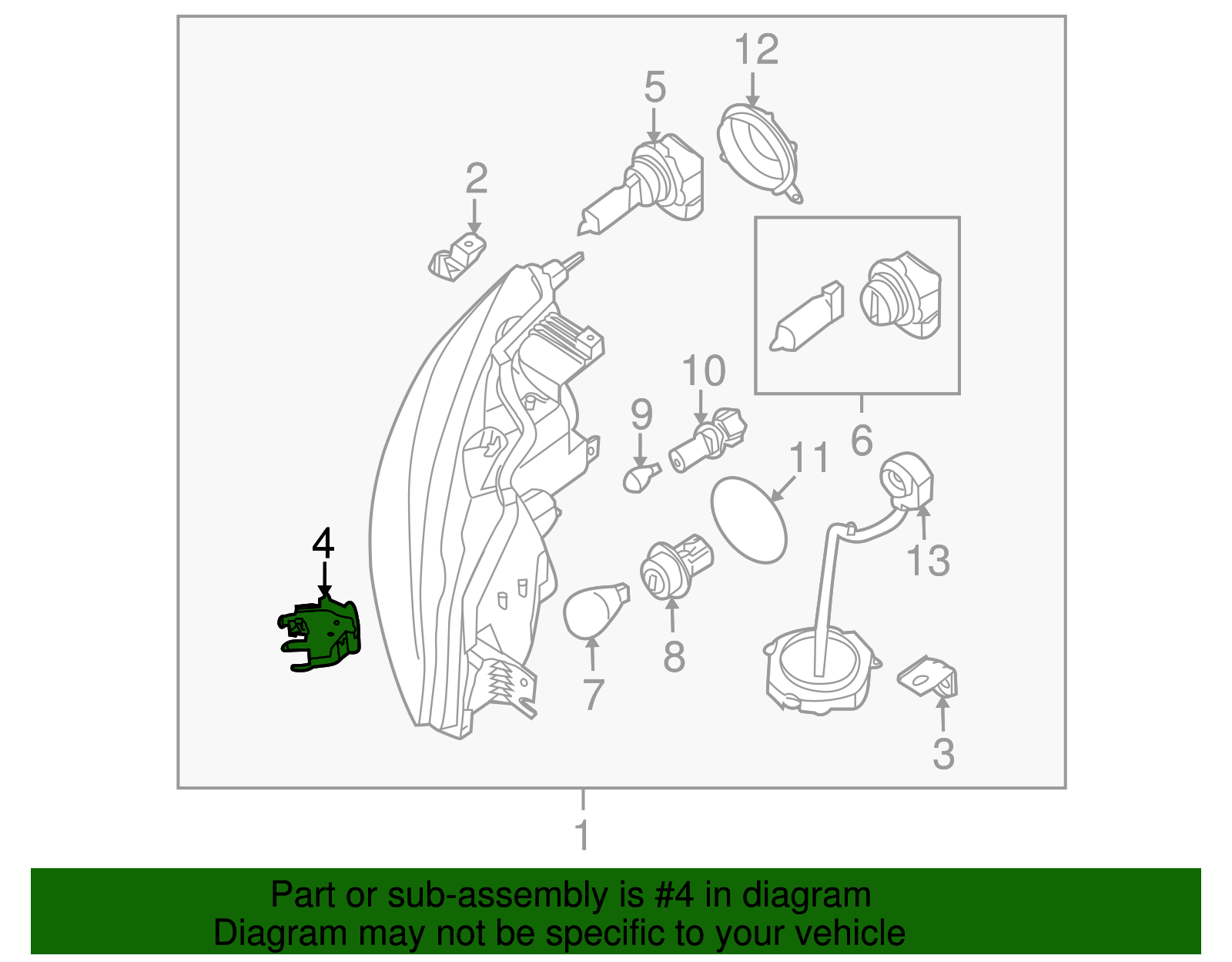 2009-2014 Nissan Maxima Headlamp Assembly Lower Bracket 26092-9N00C ...