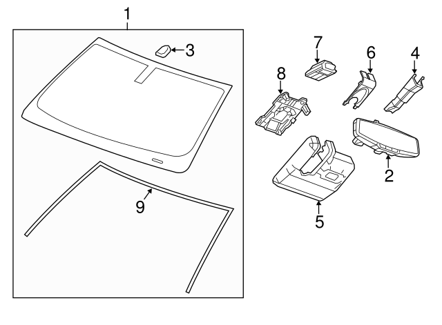2016-2020 GM Front Park Assist Camera Bracket 84131776 GM ...