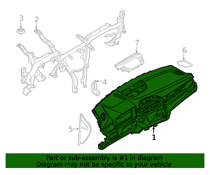 Genuine BMW 51-45-7-942-536 | Instrument Panel | FREE Shipping on Most ...
