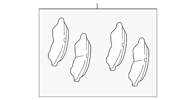 Genuine Toyota Brake Pads Front part# 04465-08030 for 2004-2010 Toyota ...