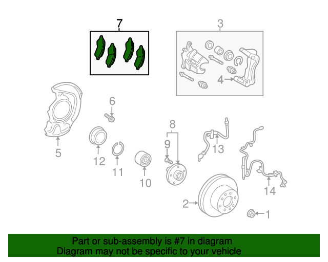 Genuine Toyota OEM Front Brake Pad Set 04465-08030 | Frontier Toyota
