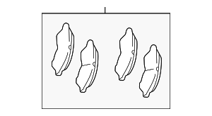Genuine Toyota Brake Pads Front part# 04465-08030 for 2004-2010 Toyota ...