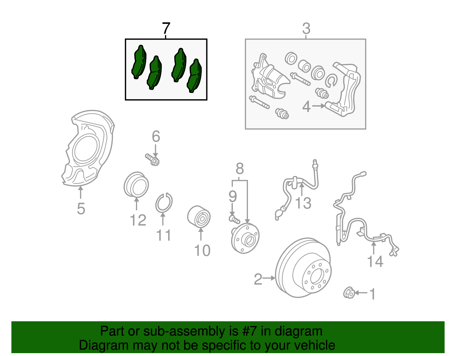 2004-2010 Toyota Brake Pads Front 04465-08030 | Toyota Parts Center