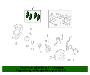 Genuine Toyota Brake Pads Front part# 04465-08030 for 2004-2010 Toyota ...