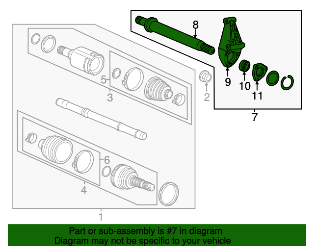 42485923 - Front Wheel Drive Intermediate Shaft GM 2021-2022 GM | Parts ...